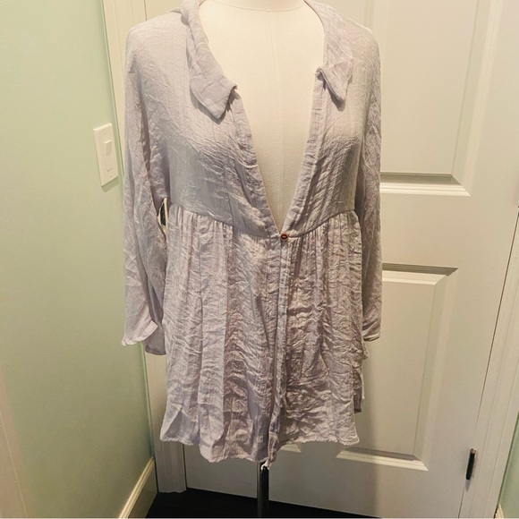 MISSLOOK | Tops | Free Romantic Flowy Shirt Jacket Is The Perfect ...